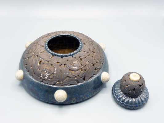 EMILE DIFFLOTH (1856-1933) – OPENWORK COVERED POT, CIRCA 1900 – Art ...