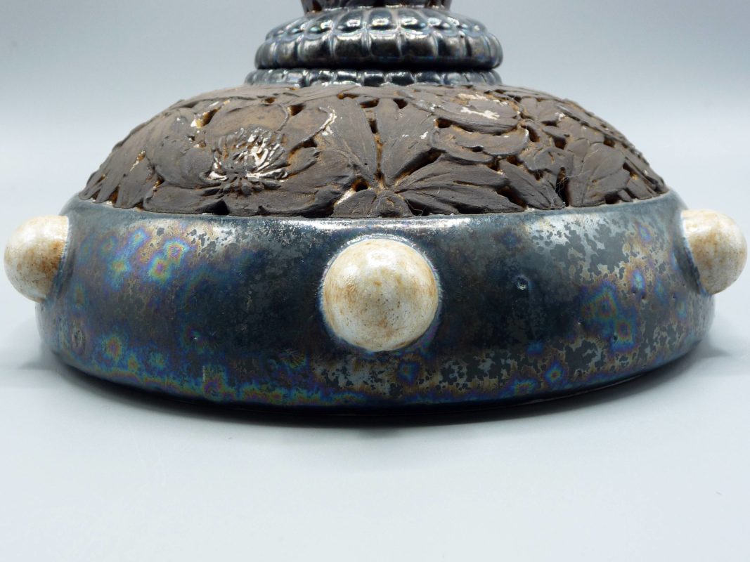 EMILE DIFFLOTH (1856-1933) – OPENWORK COVERED POT, CIRCA 1900 – Art ...